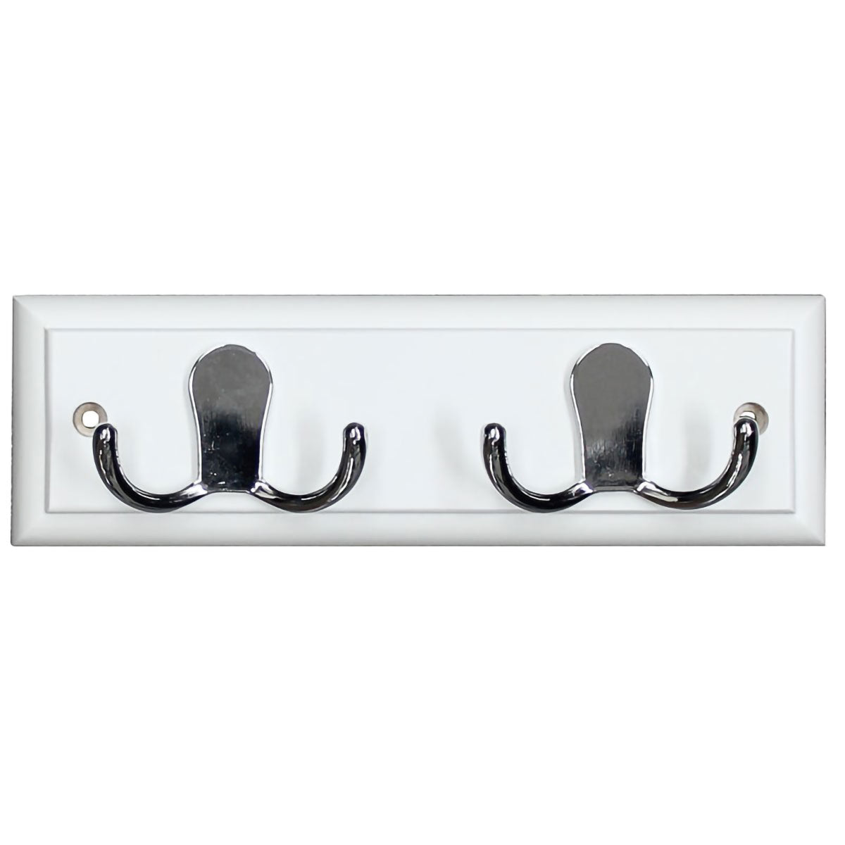 White & Chrome 2 Double Hook Rail – Multi Lines International Company ...