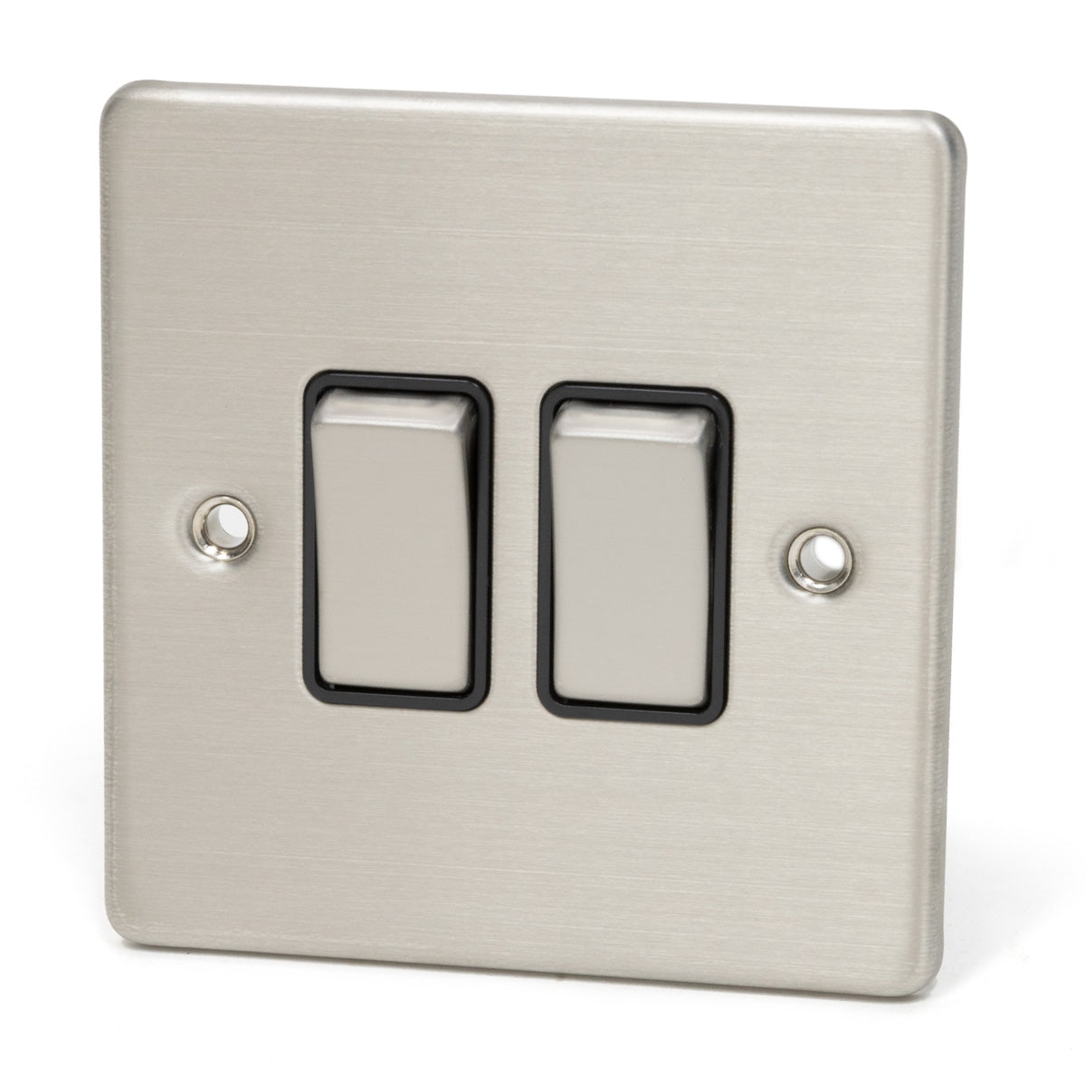 Stainless Steel Double Light Switch – Multi Lines International Company ...