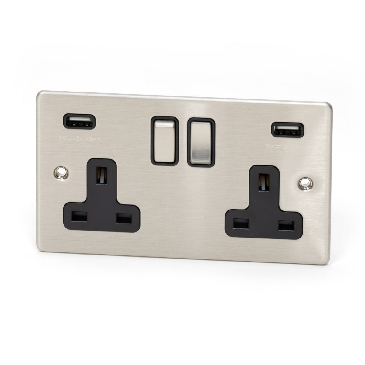 Stainless Steel USB Double Switched Socket – Multi Lines International ...