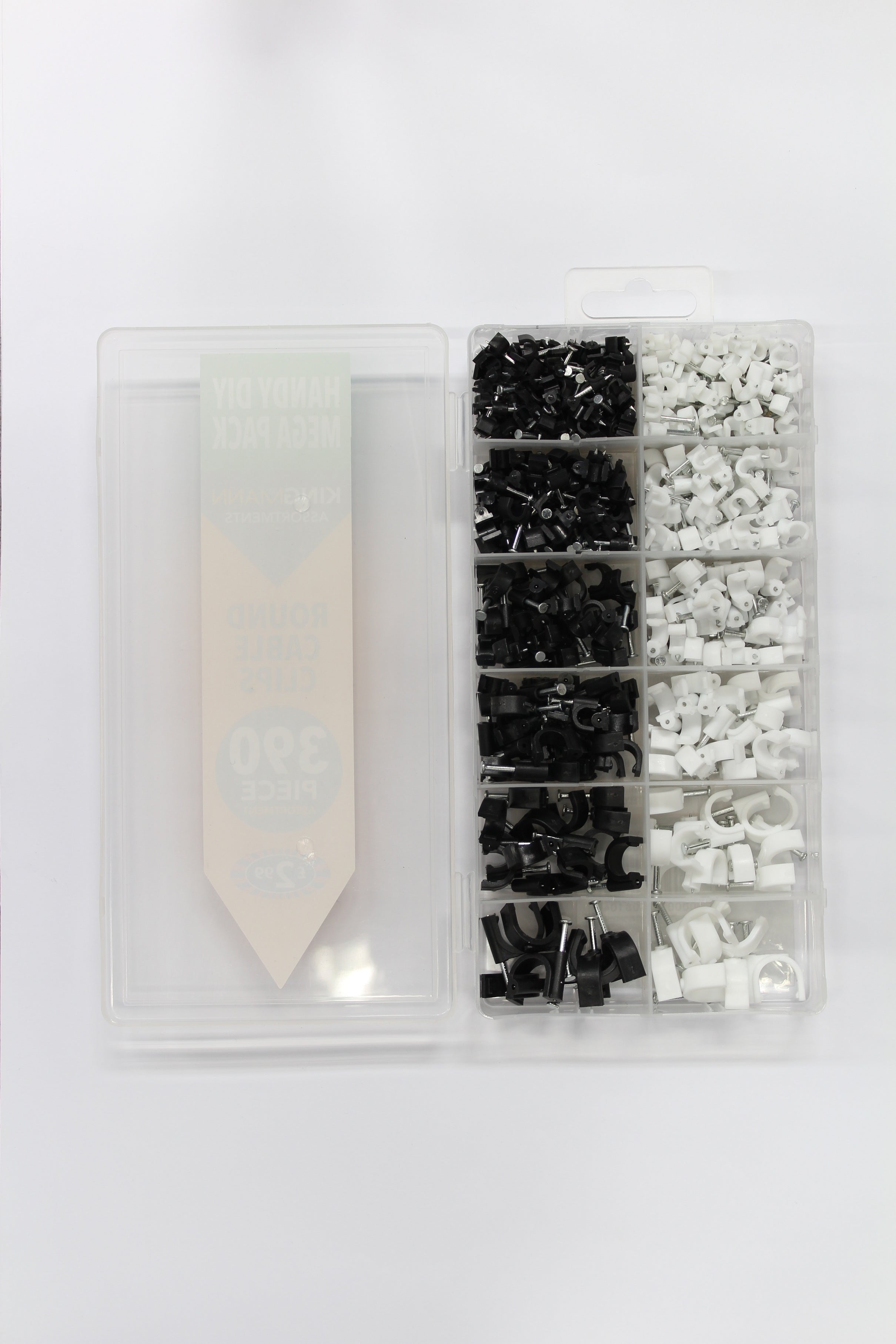 Round Cable Clips Assortment 390pcs – Multi Lines International Company ...