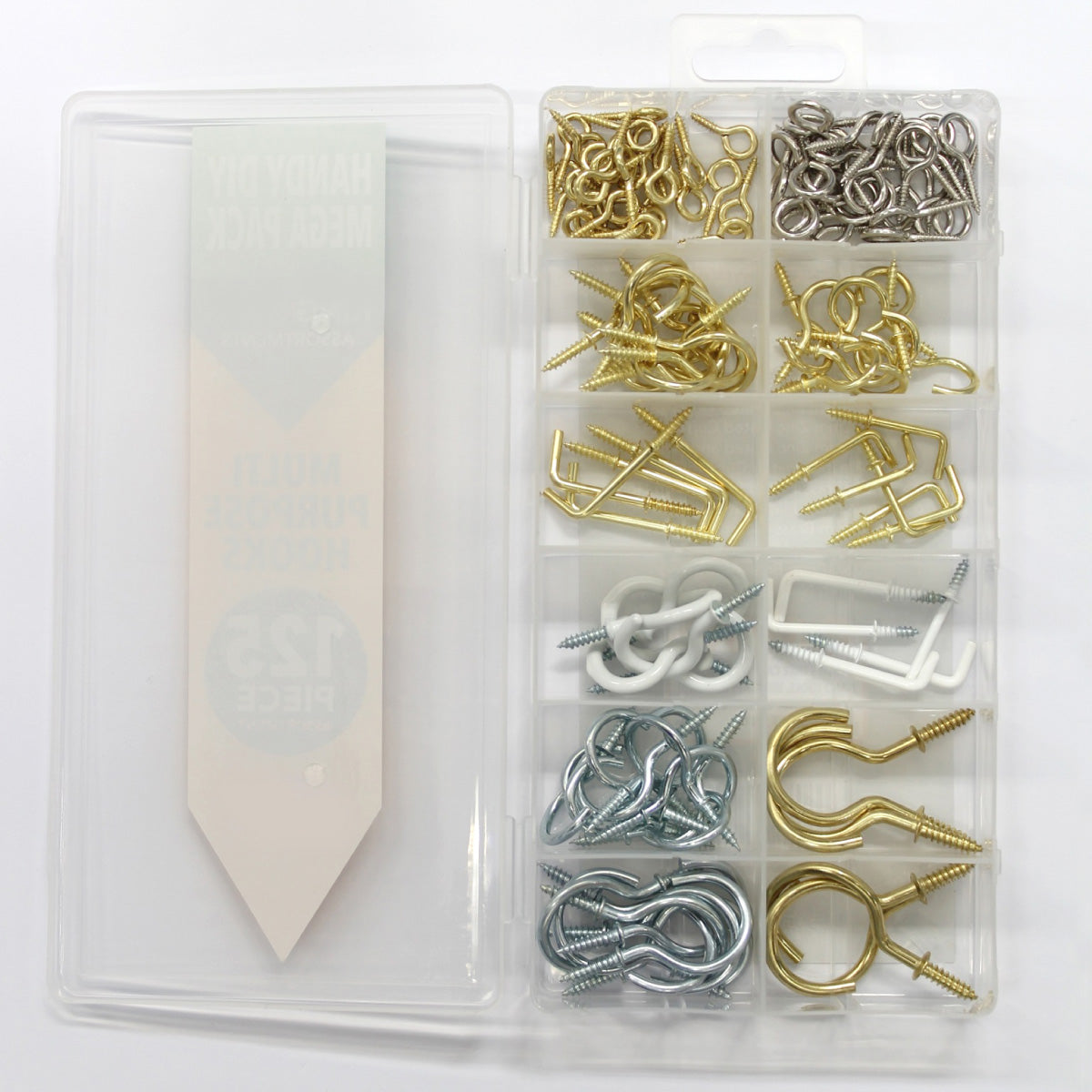 Multi Purpose Hooks Assortment 125pcs – Multi Lines International ...
